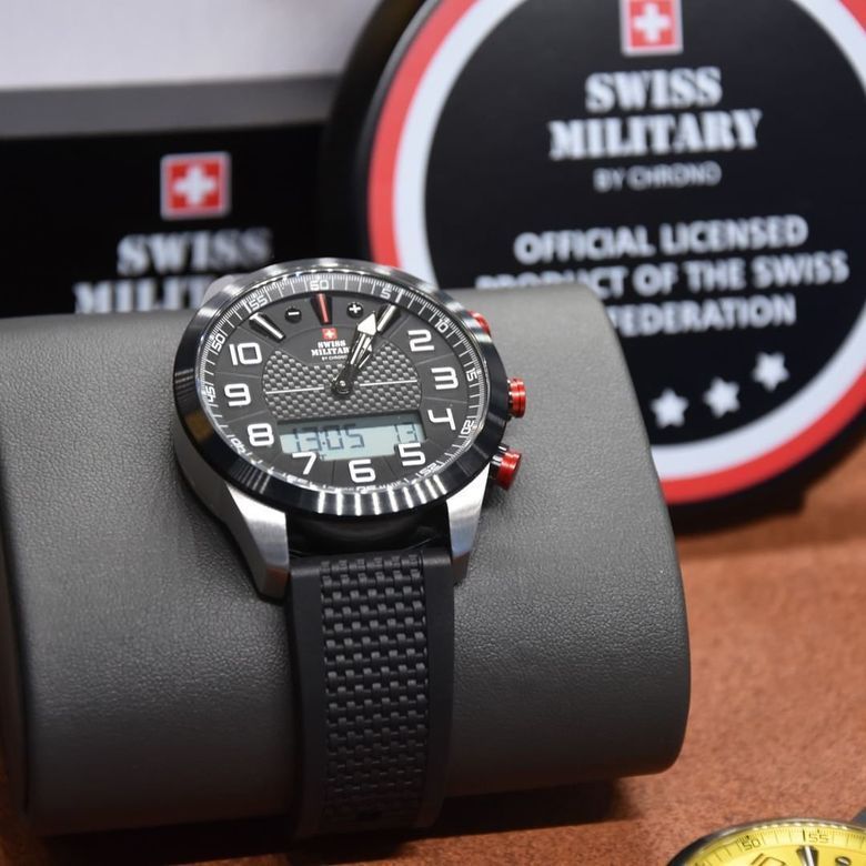 Часы Swiss Military by Chrono Multifunction Outdoor SM34061.01 ...
